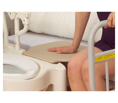 安寿 ポータブルトイレFX-CP はねあげ / 870-092 暖房便座 トランスファー付 - デモショップ - 商店